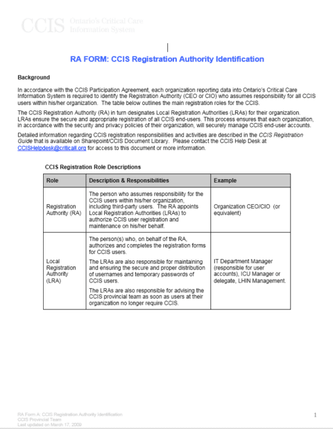 Our Resources » CritiCall Ontario