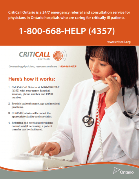 Our Resources » CritiCall Ontario