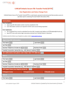 Our Resources » CritiCall Ontario