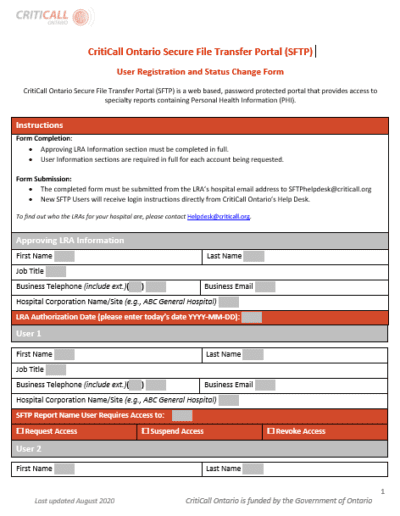Our Resources » CritiCall Ontario